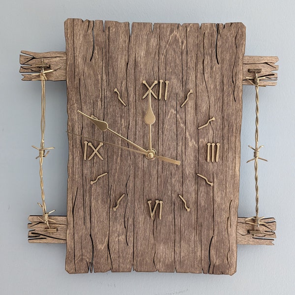 Rustic Wall Clock - Etsy