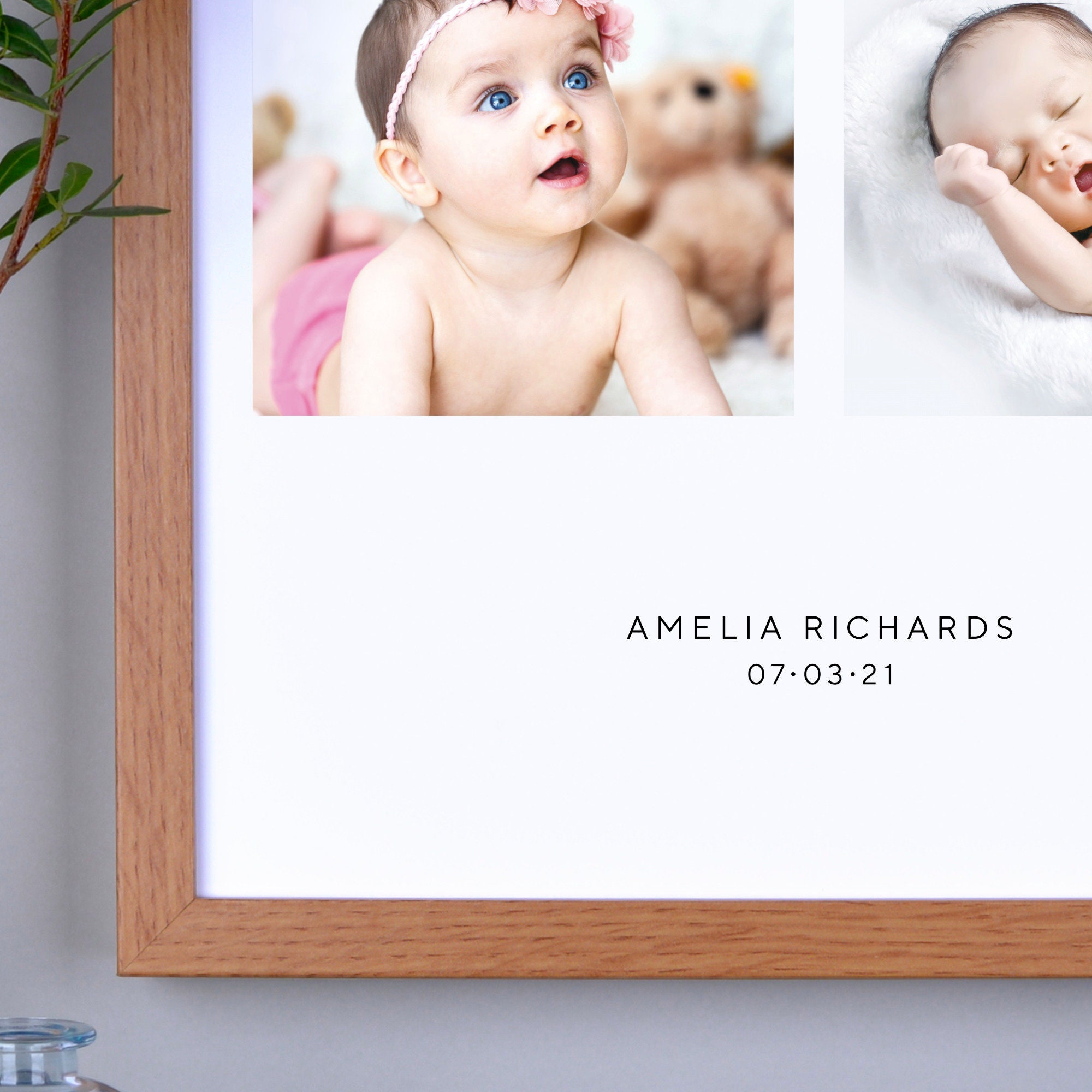 Personalised Four Photos Baby Print - Etsy