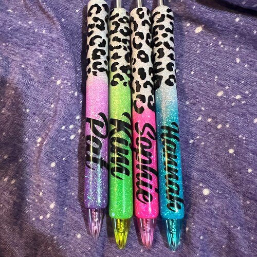 Custom Refillable Gel Pens/ Waterslide Pens/glitter - Etsy