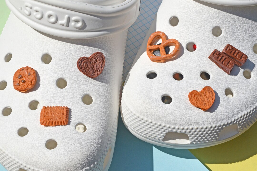 Biscuit Chocolate Cookie Pretzel Clay Shoe Charm Shoe Decoration ...