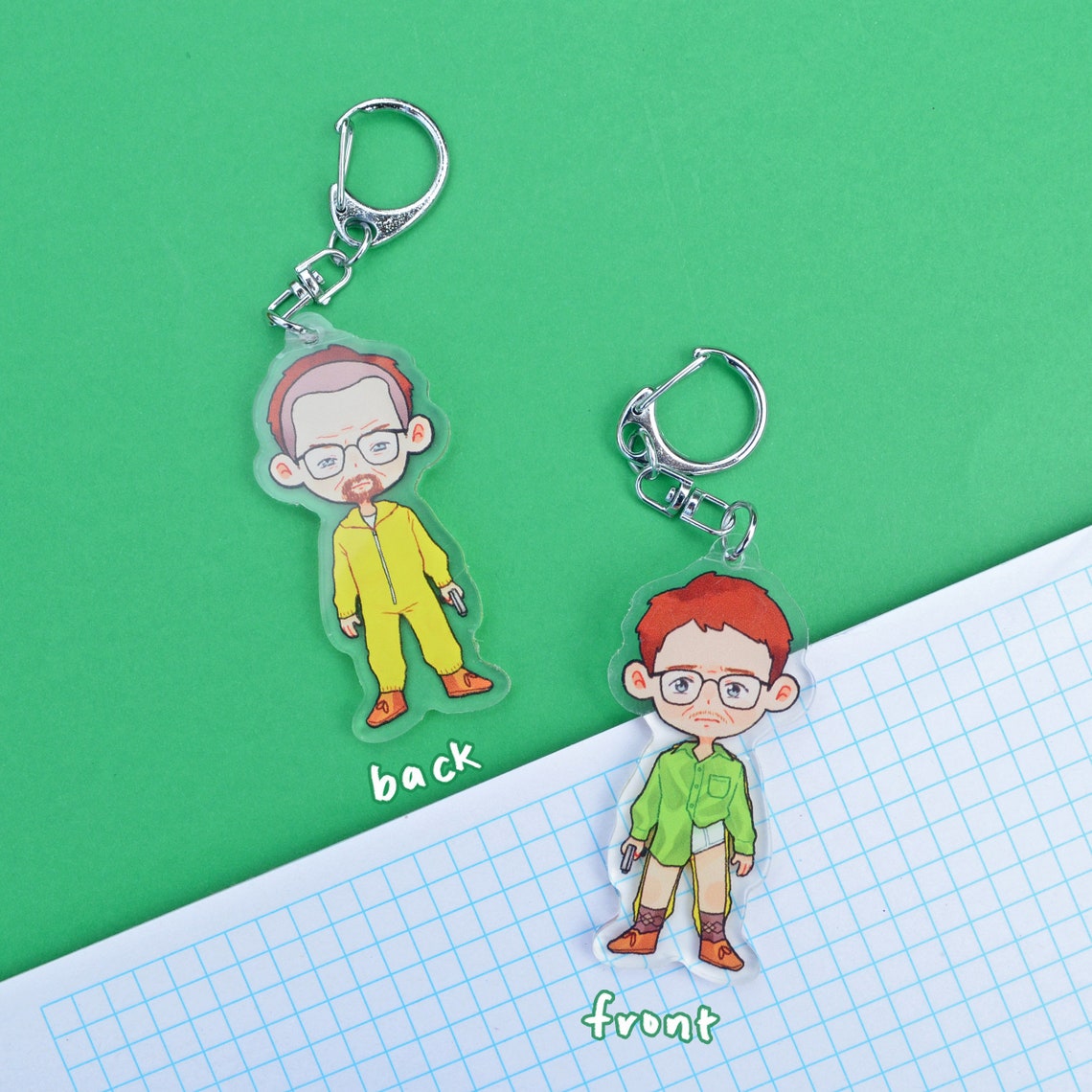 Breaking Bad Walter White Acrylic Charm Keychain - Etsy