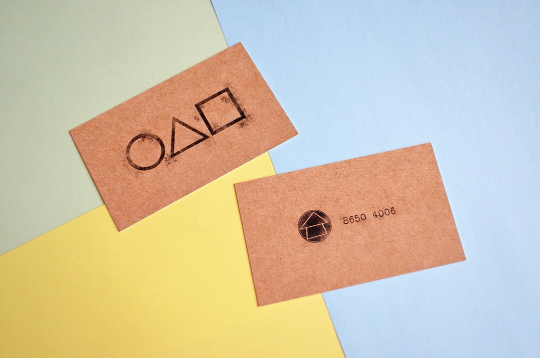 Squid Game Business Card Invitation - Etsy