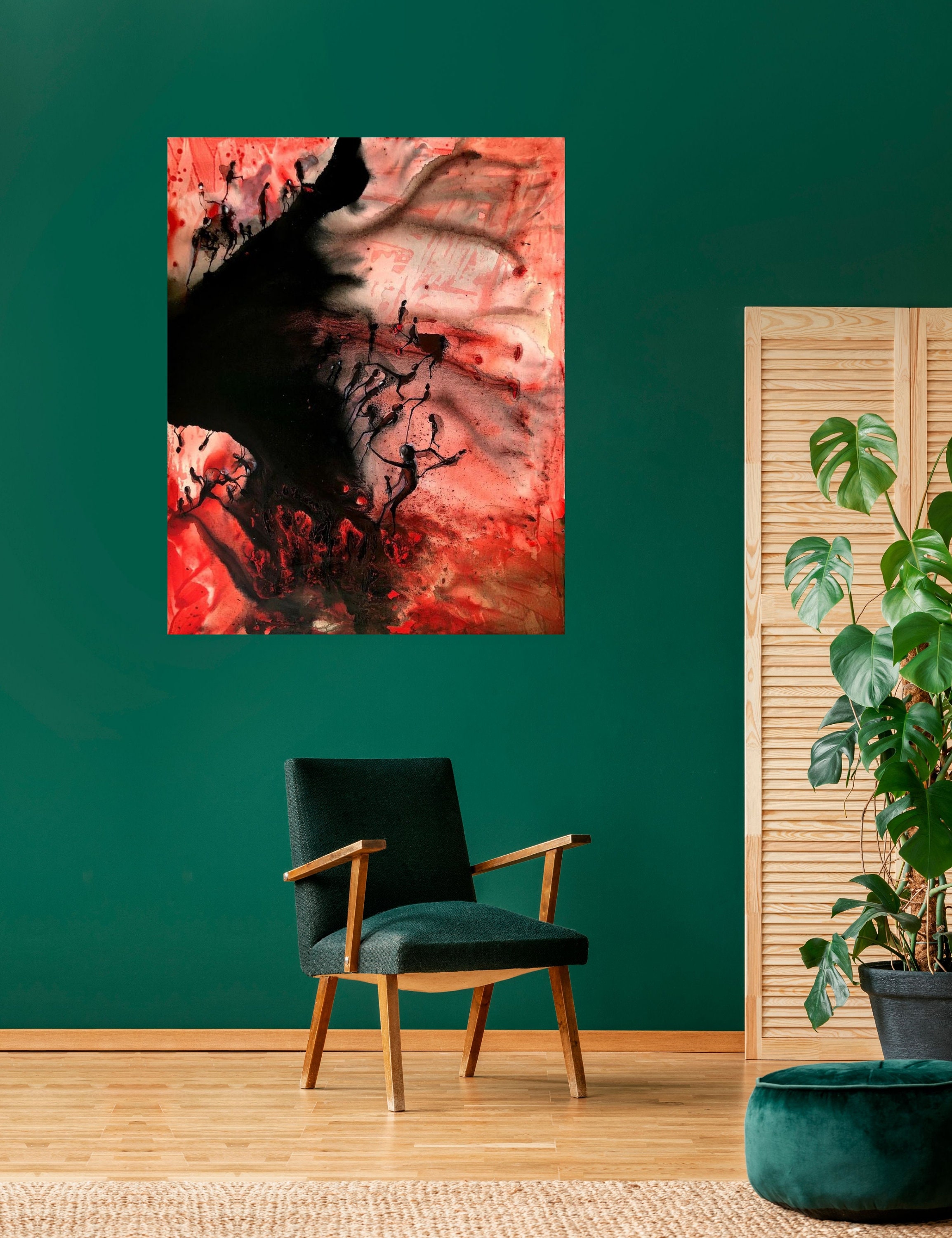 Hell [original Art Painting on Canvas] - Etsy