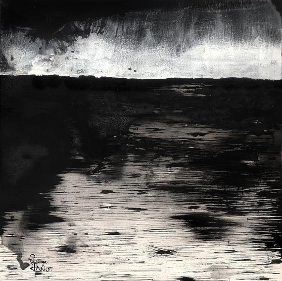 Landscape original Painting art Painting Made With Acrylic - Etsy