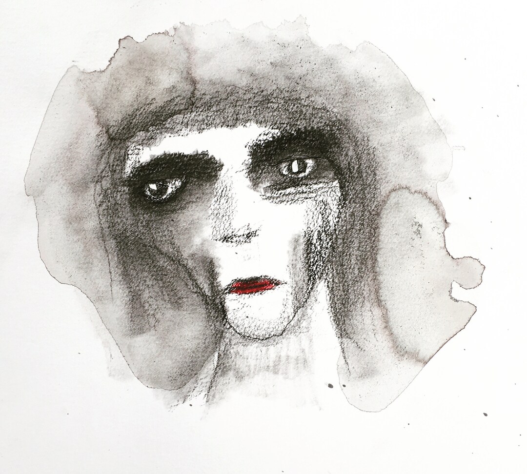 Stéphanie [original Drawing] [art Painting] - Etsy