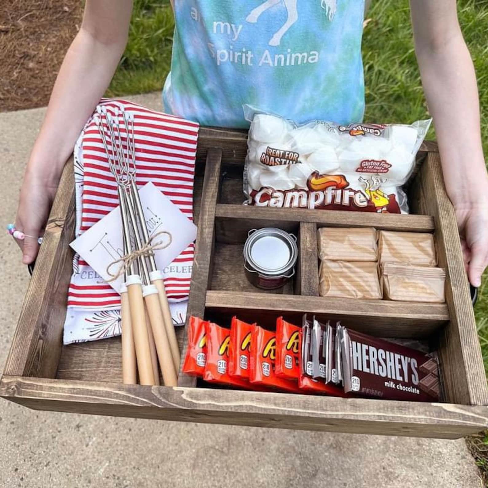 S'mores Tray Campfire Accessories Cookout Camping Smores Station - Etsy