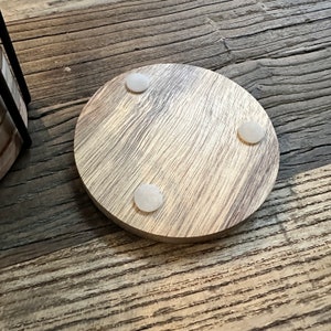 Round Coaster Set W/holder, 6-piece Wood or 8-piece Cork, Personalized ...