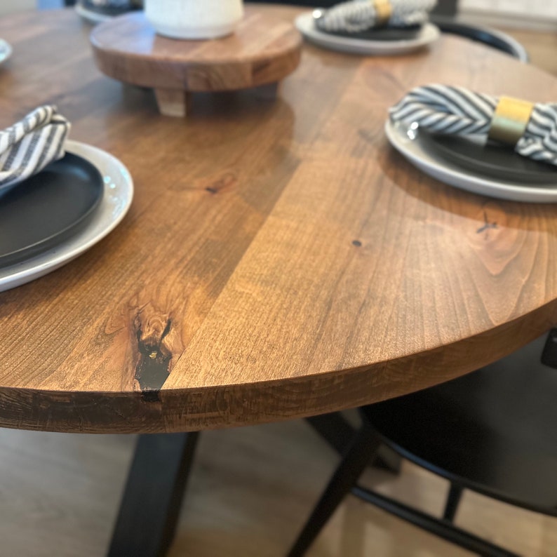Lance X-base Round Table, Farmhouse Table, Dining Table, Kitchen Table ...
