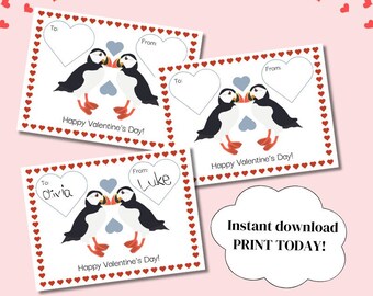 Printable Animal Valentine's Day Cards Classroom Valentines Day Cards ...