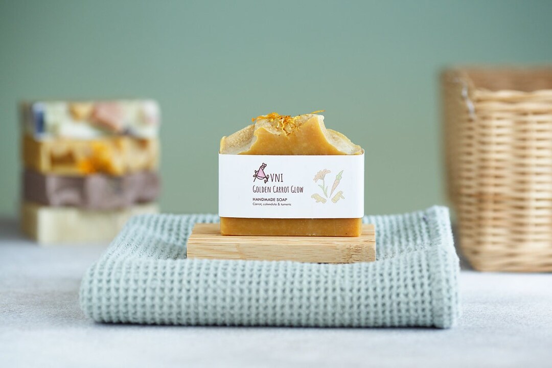 Organic Handmade Soap, Turmeric Carrot Soap, Natural Vegan Soap ...