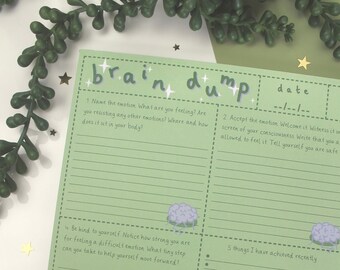 Brain Dump Notepad - Etsy