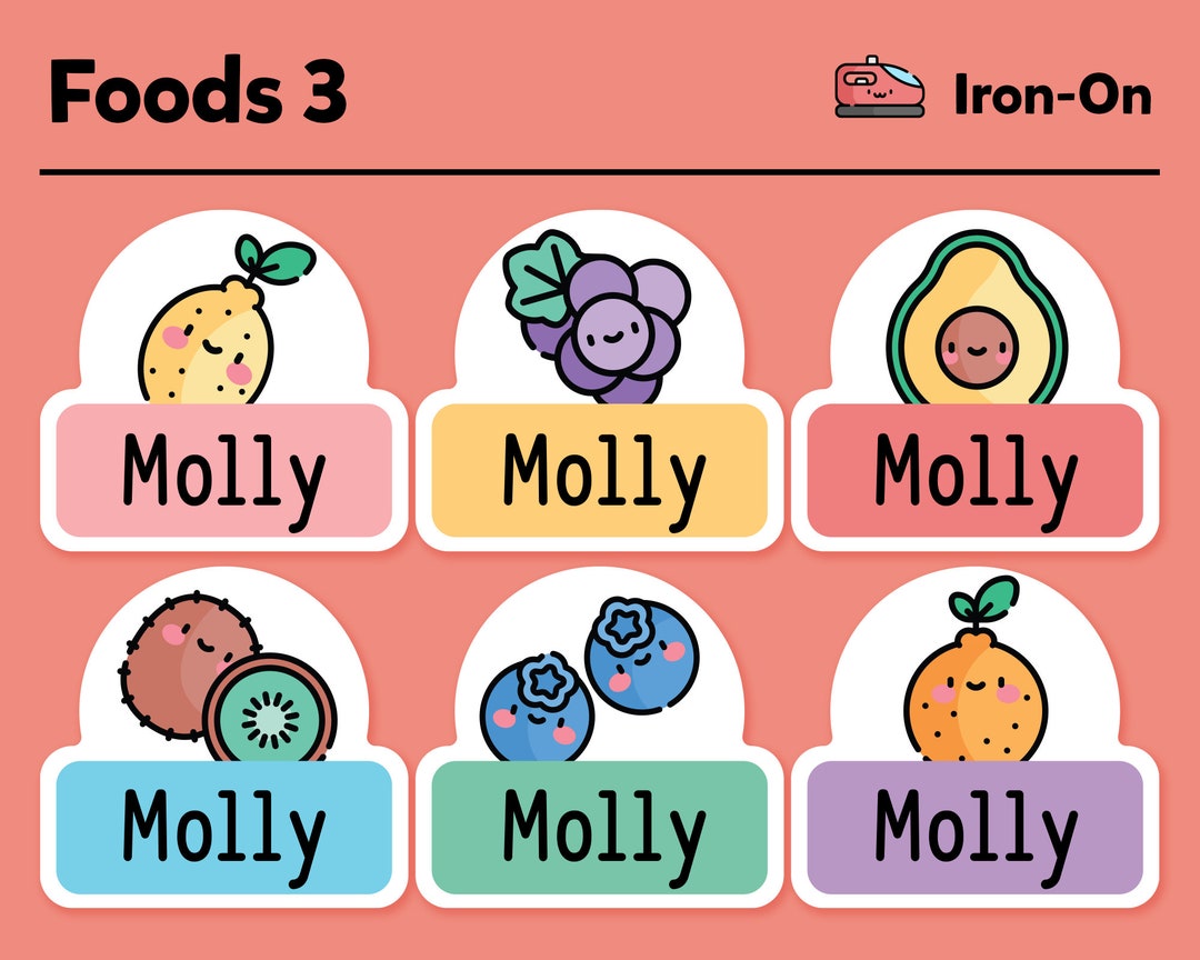 Iron on Labels - Iron on Clothing Labels - Fabric Labels - Clothing ...