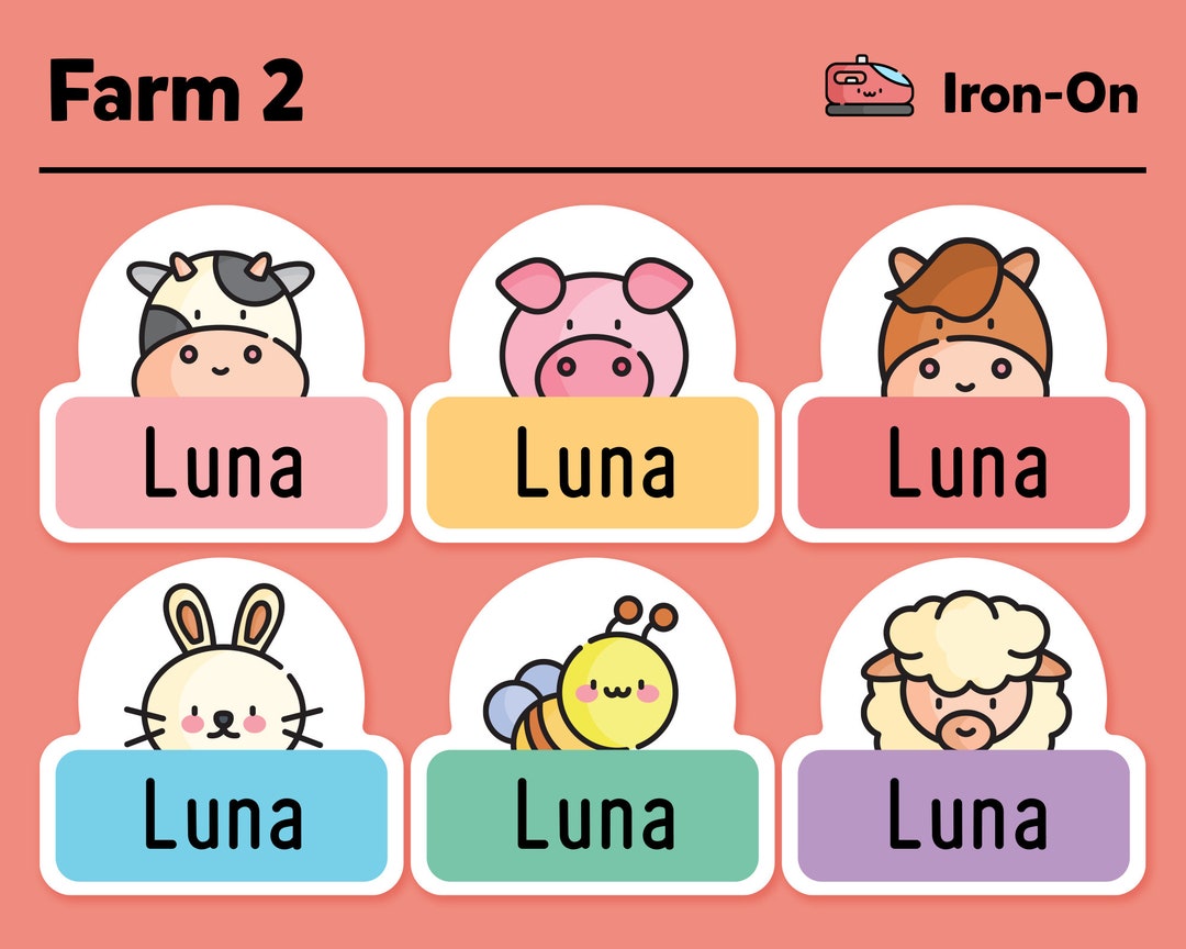 Iron on Labels - Iron on Clothing Labels - Fabric Labels - Clothing ...