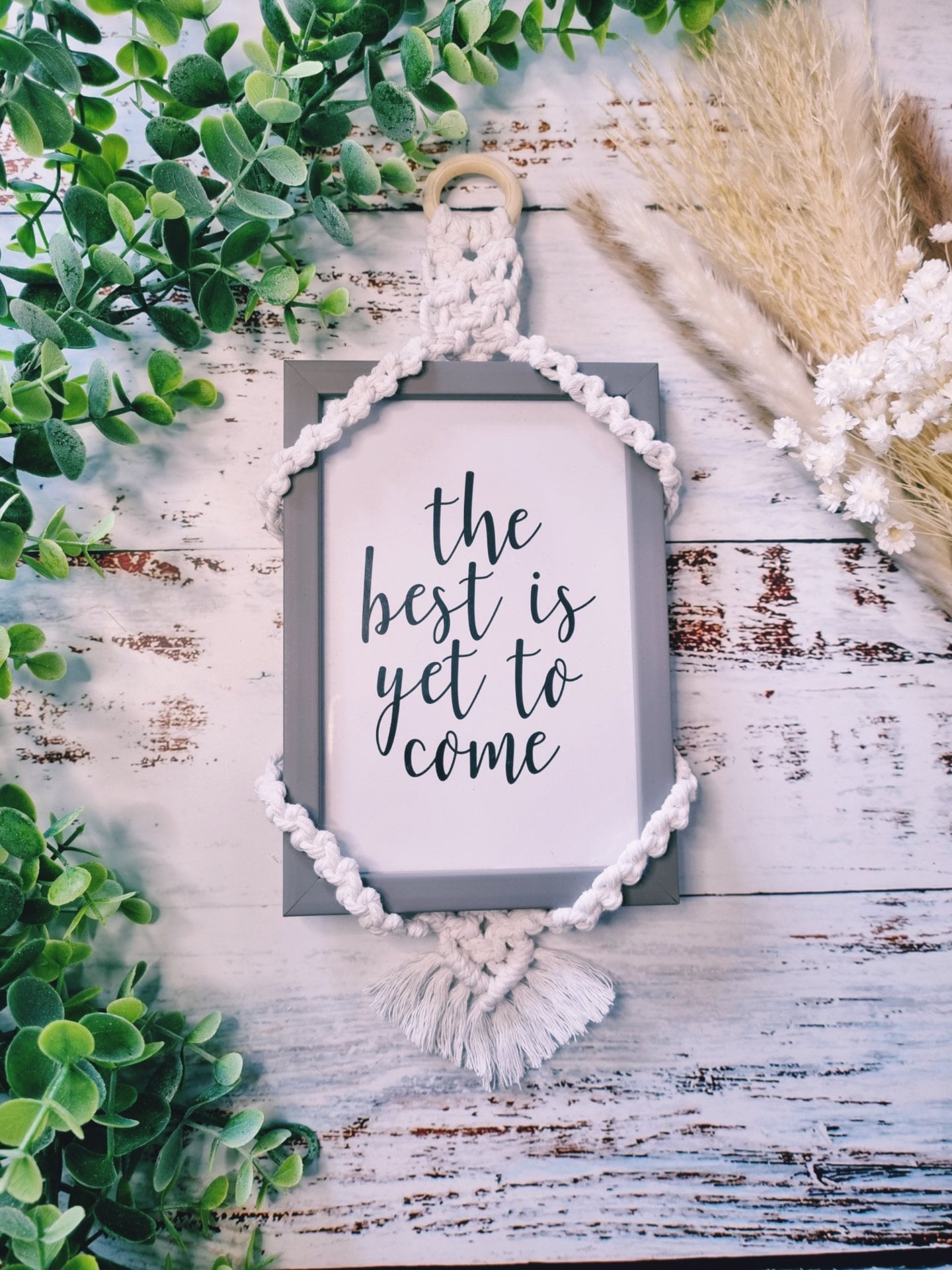 Macramé Photo Frame Hanger, Photo Frame, Photo Display, Macramé Wall ...