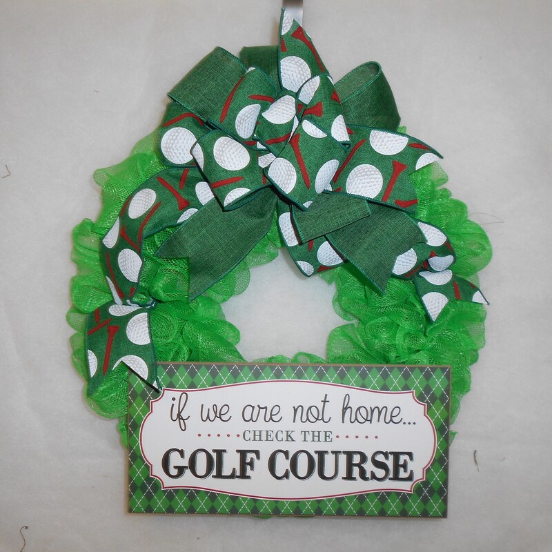 Golf Door Wreath - Etsy