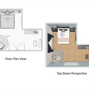 3-room Online Interior Design Service Room Layout. Custom Online ...