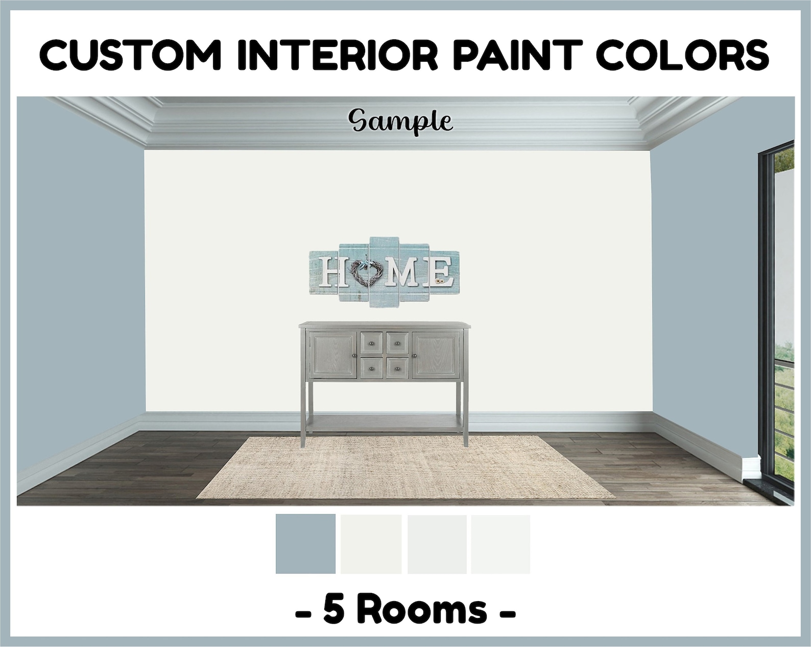 Interior Home Paint Colors. Personalized Custom-made Paint | Etsy