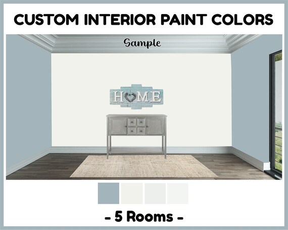 Interior Home Paint Colors. Personalized Custom-made Paint | Etsy