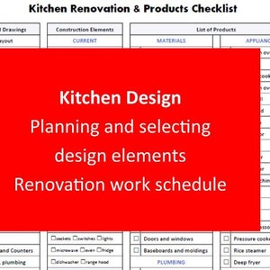 Kitchen Renovation Design Checklist • Interior Design Remodeling ...