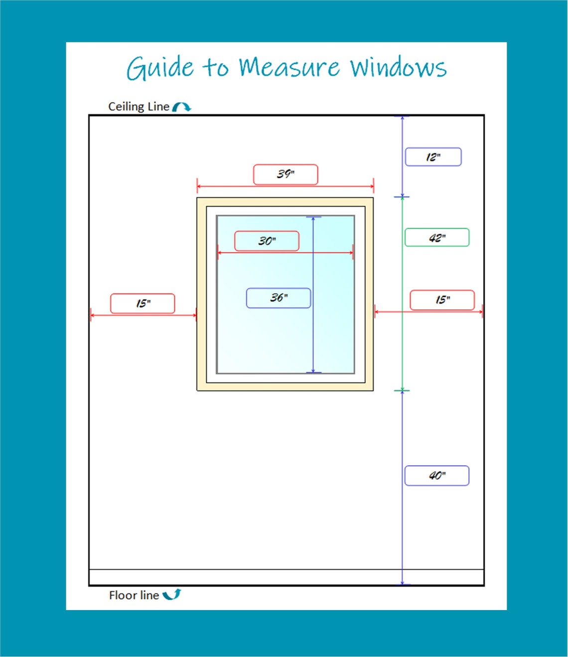 Guide to Measure Windows - Etsy Canada