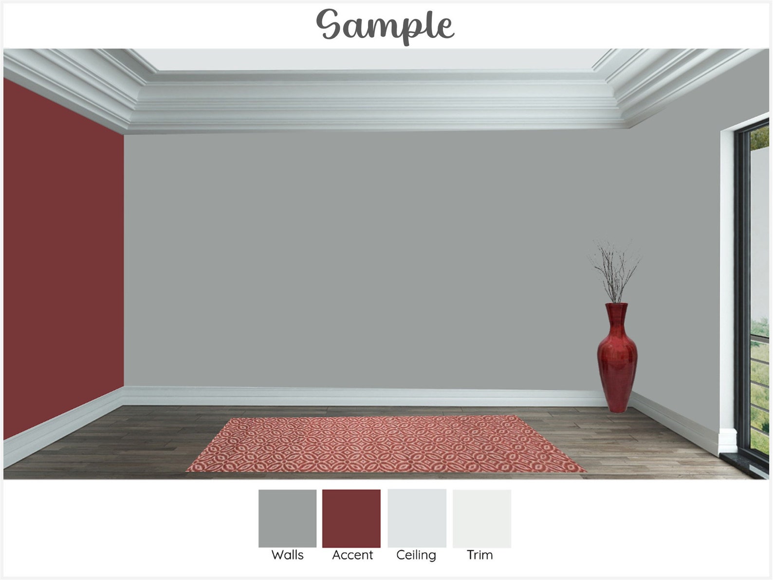 Interior Home Paint Colors. Personalized Custom-made Paint | Etsy