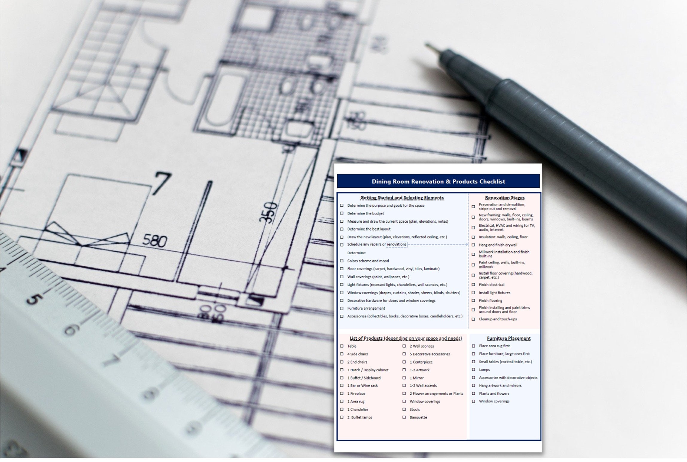 Dining Room Checklist Interior Design Checklist Dining Room Design ...