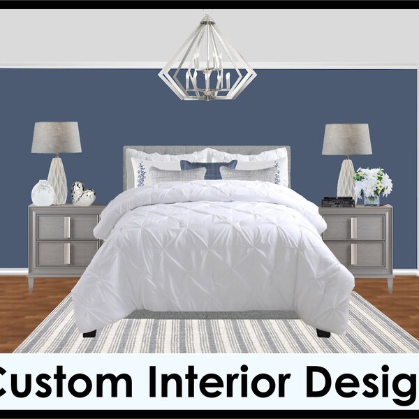 1-room Online Interior Design Services Room Layout. Custom Online ...