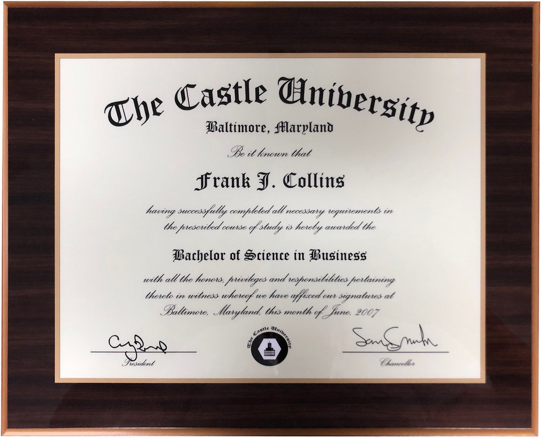 Laminated Diploma Wood Plaque - Etsy