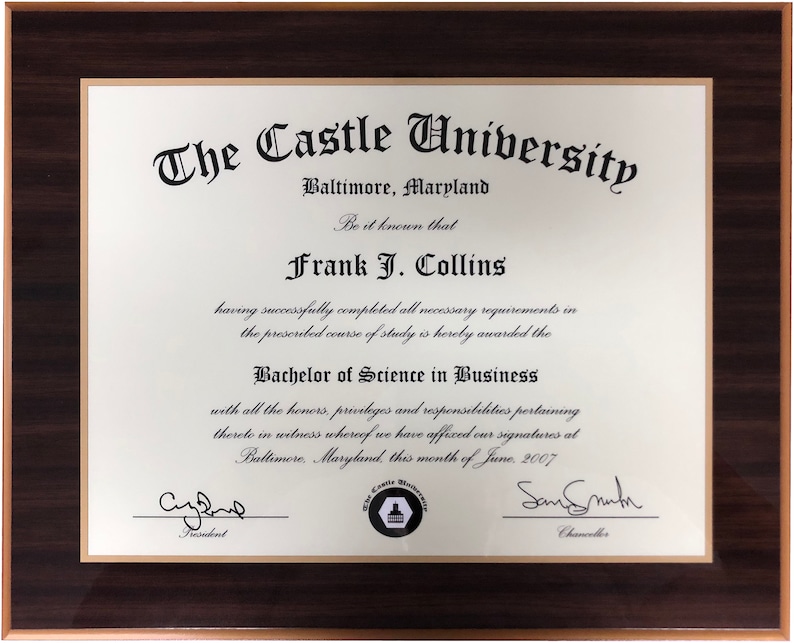 Laminated Diploma Wood Plaque - Etsy