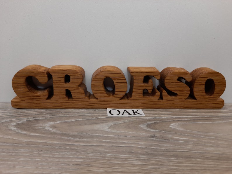 Wooden Croeso Sign, Welsh Signs, Handmade Gifts, Welsh Gifts, Welsh ...