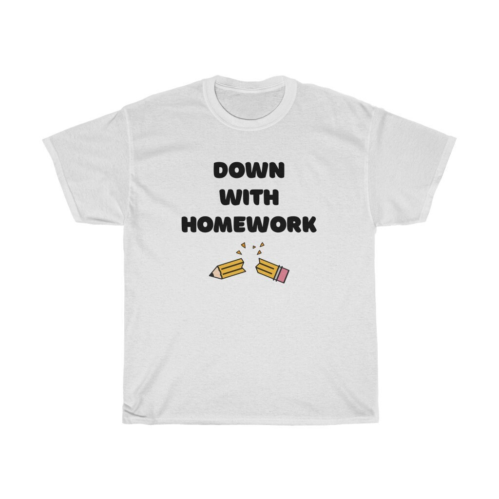 Bart's Down With Homework (simpsons Inspired) Heavy Cotton Tee - Etsy