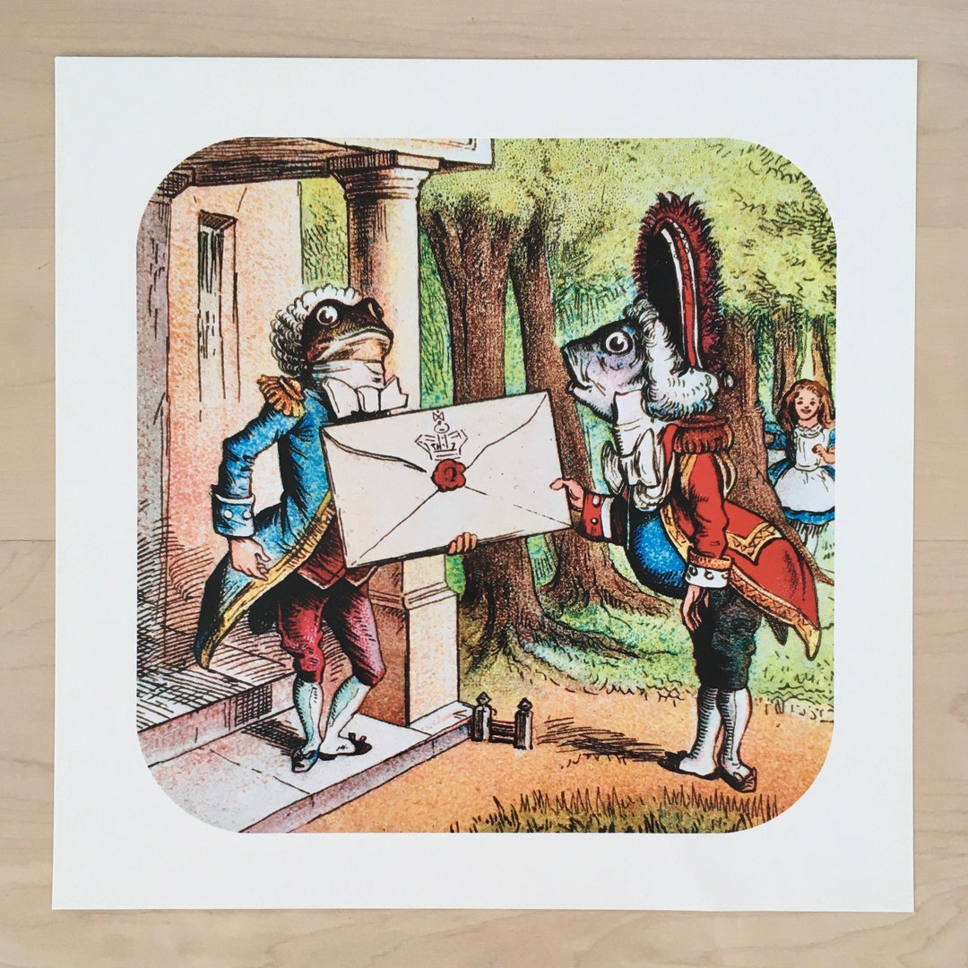 Alice in Wonderland Wall Art | Frog Wall Print | Image From Victorian ...