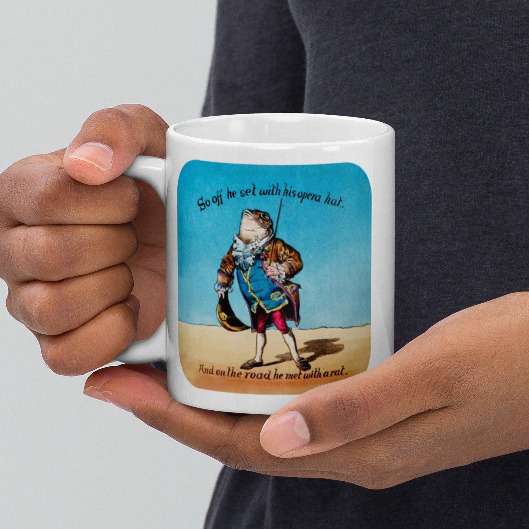 Frog Mug | Frog Cup | Dandy Frog With Sword Mug | Image From Victorian ...