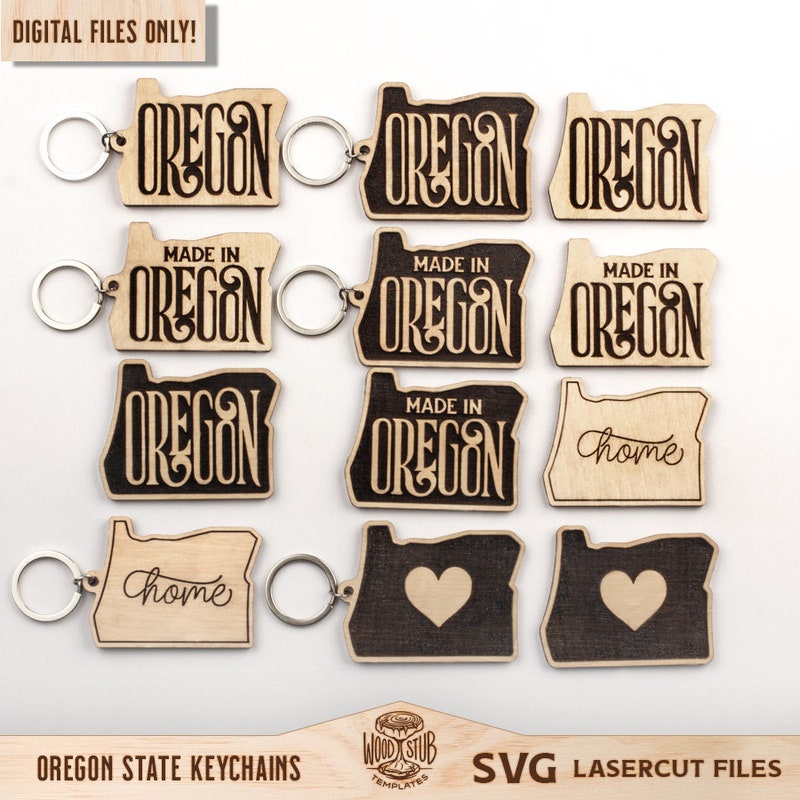 Oregon Home Keychain - Etsy