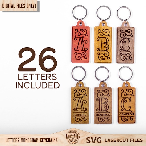 Laser File Monogram - Etsy