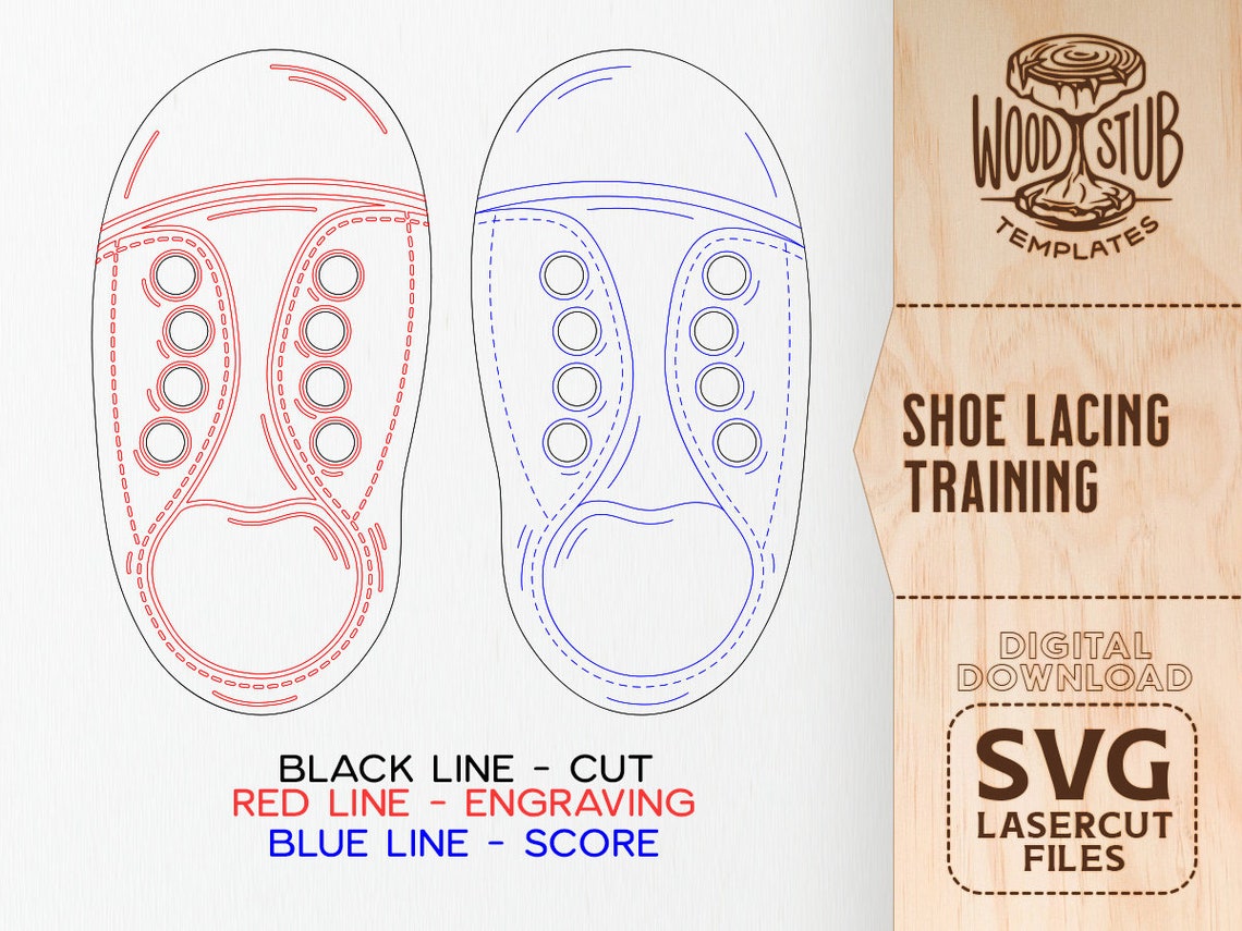 Shoe Lacing SVG, Lacing Shoe SVG, Tying Practice, Montessori Svg, Tying ...