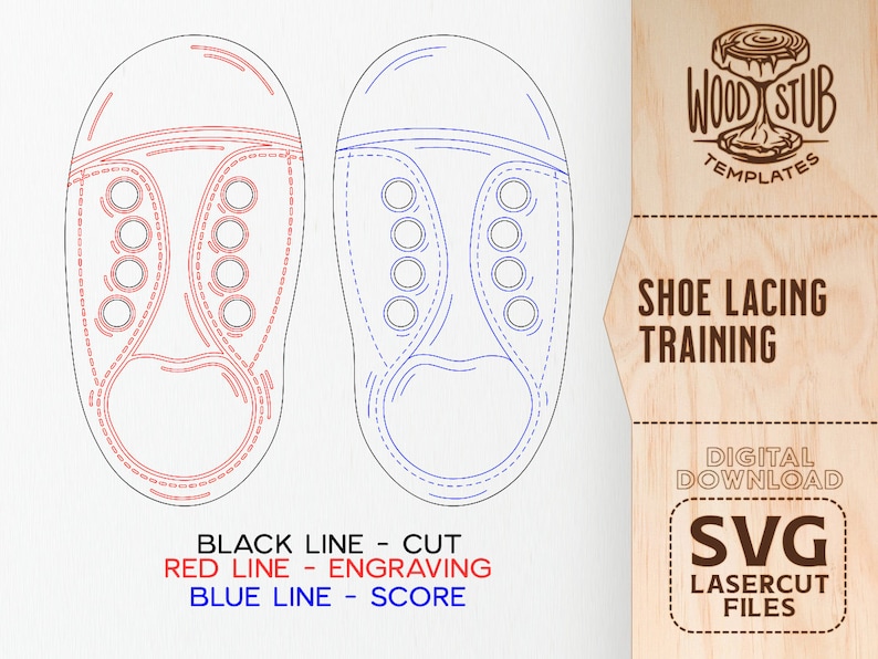 Shoe Lacing SVG Lacing Shoe SVG Tying Practice Montessori - Etsy