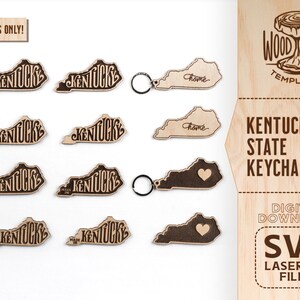 Kentucky SVG Kentucky Keychain SVG Kentucky Glowforge SVG - Etsy