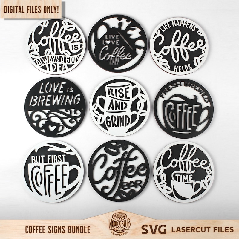 Coffee Sign Svg - Etsy