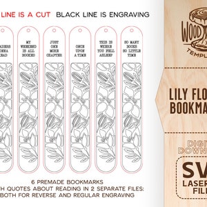 Bookmarks SVG, Bookmark SVG, Bookmark Laser File, Bookmark Glowforge ...