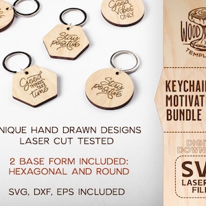 Motivational Keychain SVG, Keychain SVG, Motivational SVG, Motivational ...