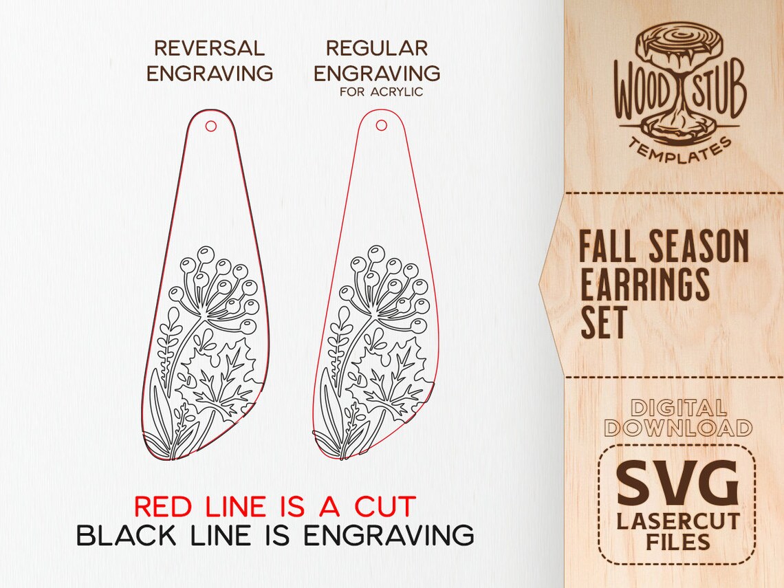 Fall Earrings SVG Fall Earrings Earrings SVG Flower - Etsy