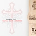 Cross SVG, Cross Monogram SVG, Split Letter Cross, Cross Split SVG ...