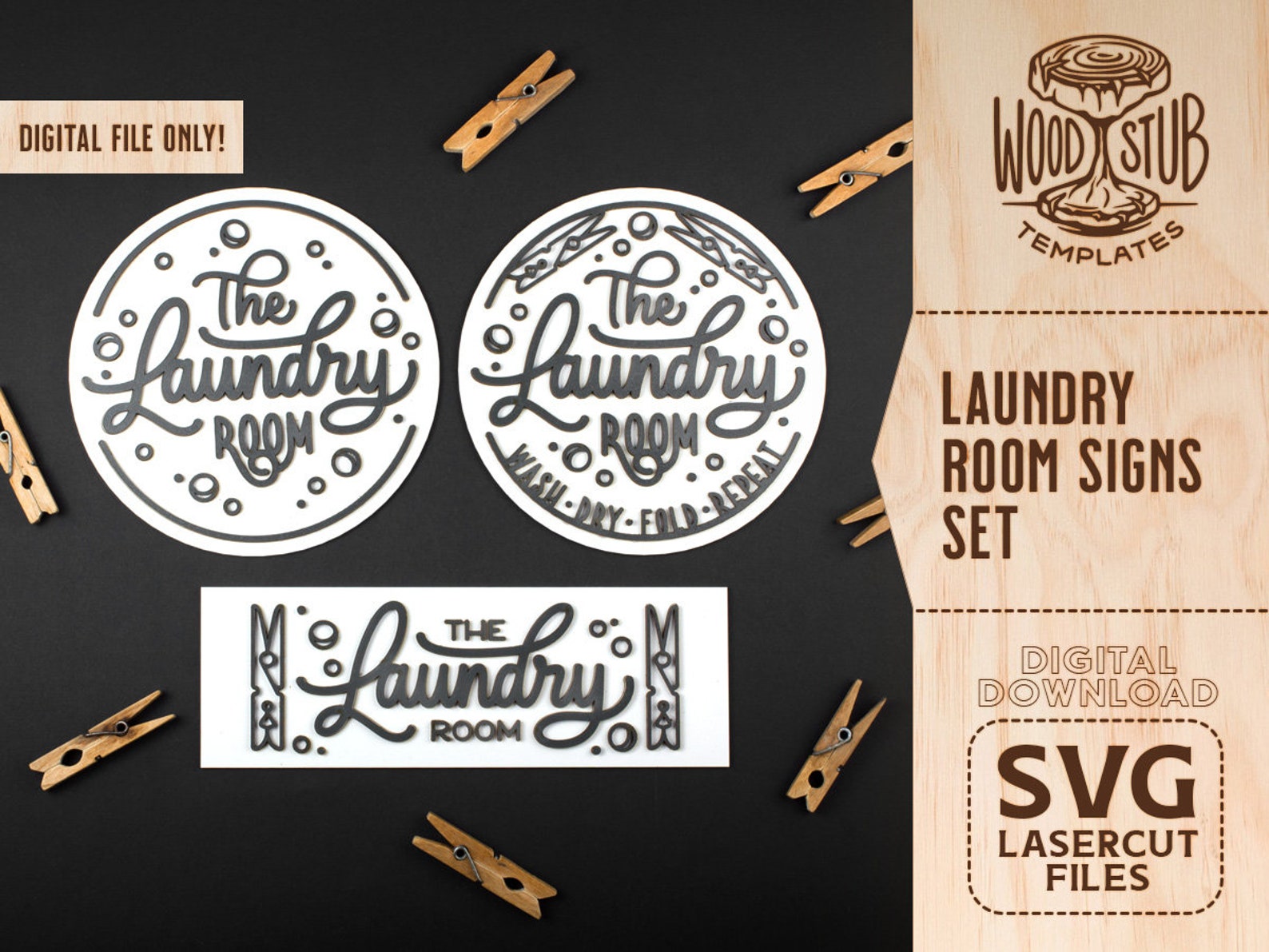 Laundry Room SVG Laundry Sign SVG Laundry laser file | Etsy