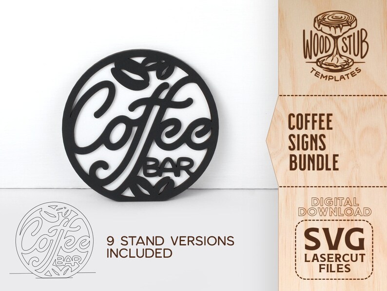Coffee Signs Bundle SVG, Coffee SVG Sign, Coffee Sign SVG, Coffee Quote ...