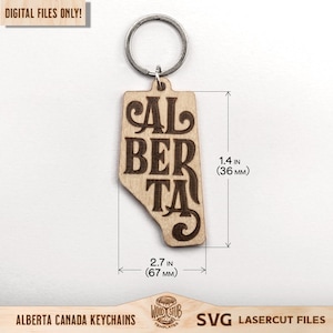 Alberta Svg, Alberta Keychain, Alberta Glowforge Svg, Alberta Home Sign ...