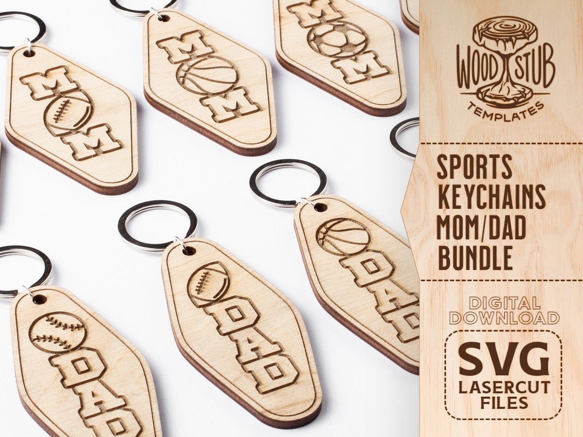 Sports Keychain SVG Keychain SVG Sports Mom SVG Sports Dad - Etsy
