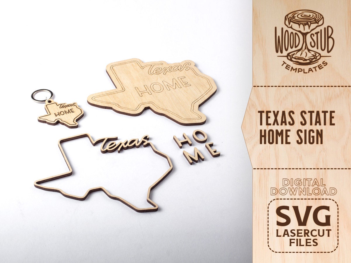 Texas SVG Texas Glowforge SVG Texas Home Sign Texas Home - Etsy