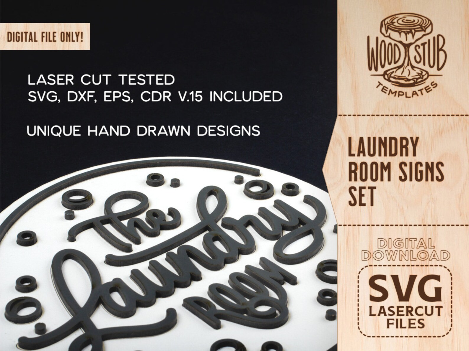 Laundry Room SVG Laundry Sign SVG Laundry Laser File - Etsy