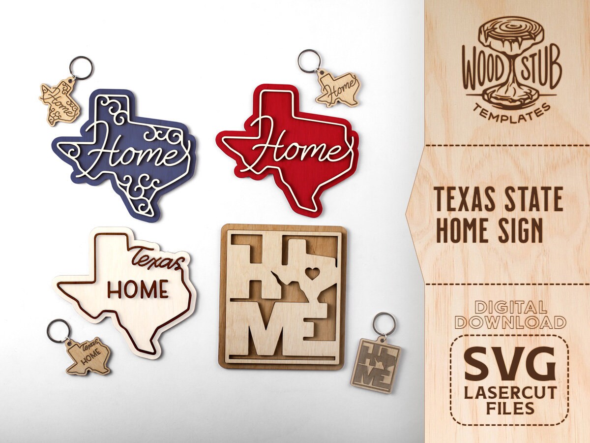 Texas SVG Texas Glowforge SVG Texas Home Sign Texas Home - Etsy